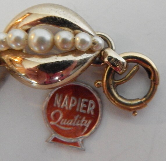NAPIER Pearl Gold Wash Necklace - Original Hang Tag 1… - Gem