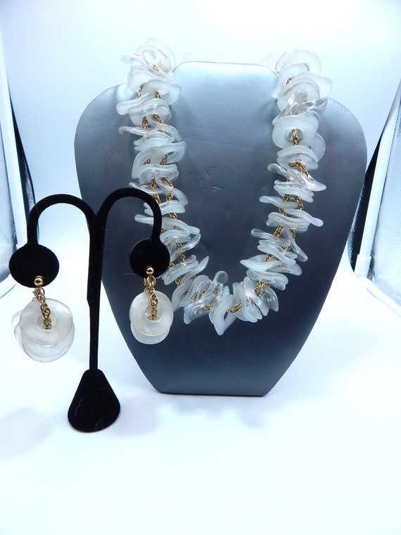 NAPIER Lucite Crystal Ice Collection Statement Neckla… - Gem