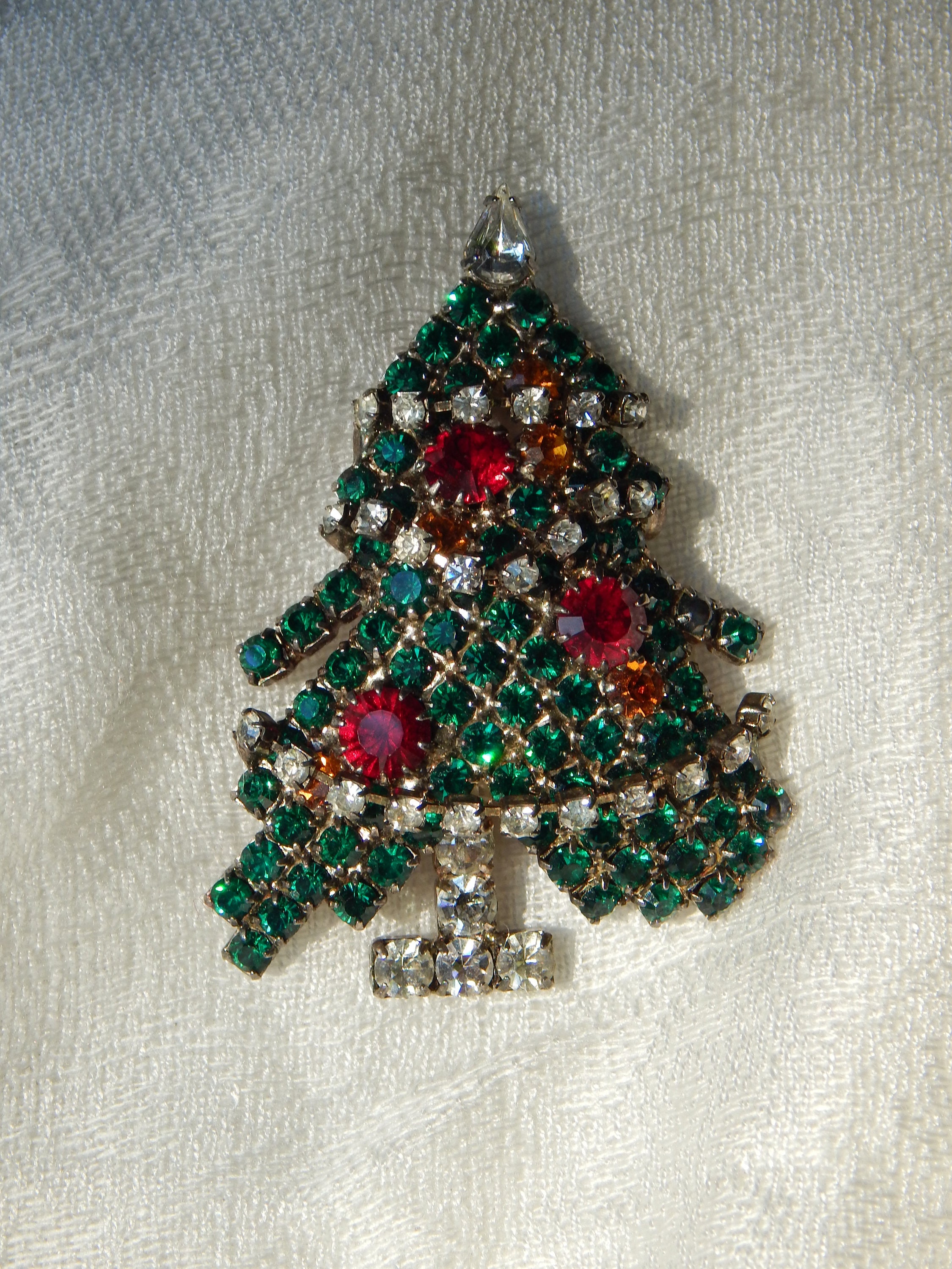KJL Kenneth Lane Pin de árbol de Navidad Diamantes de imitación ...