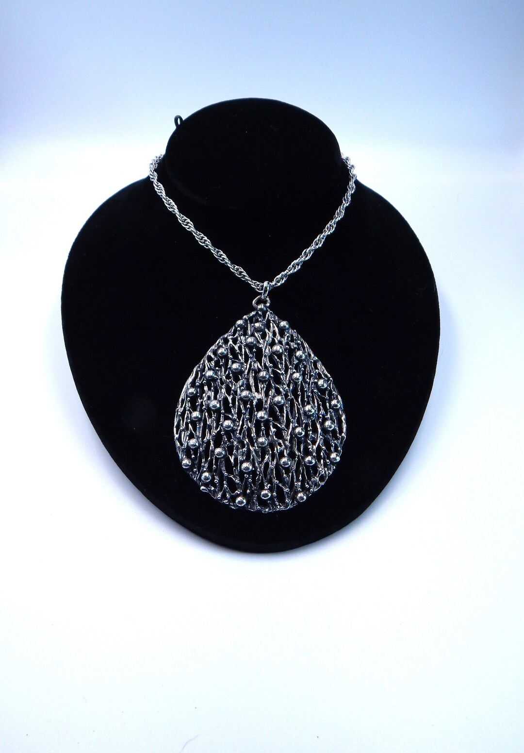 NAPIER Brutalist Abstract Pendant Necklace - Frances Fujio Era - Etsy