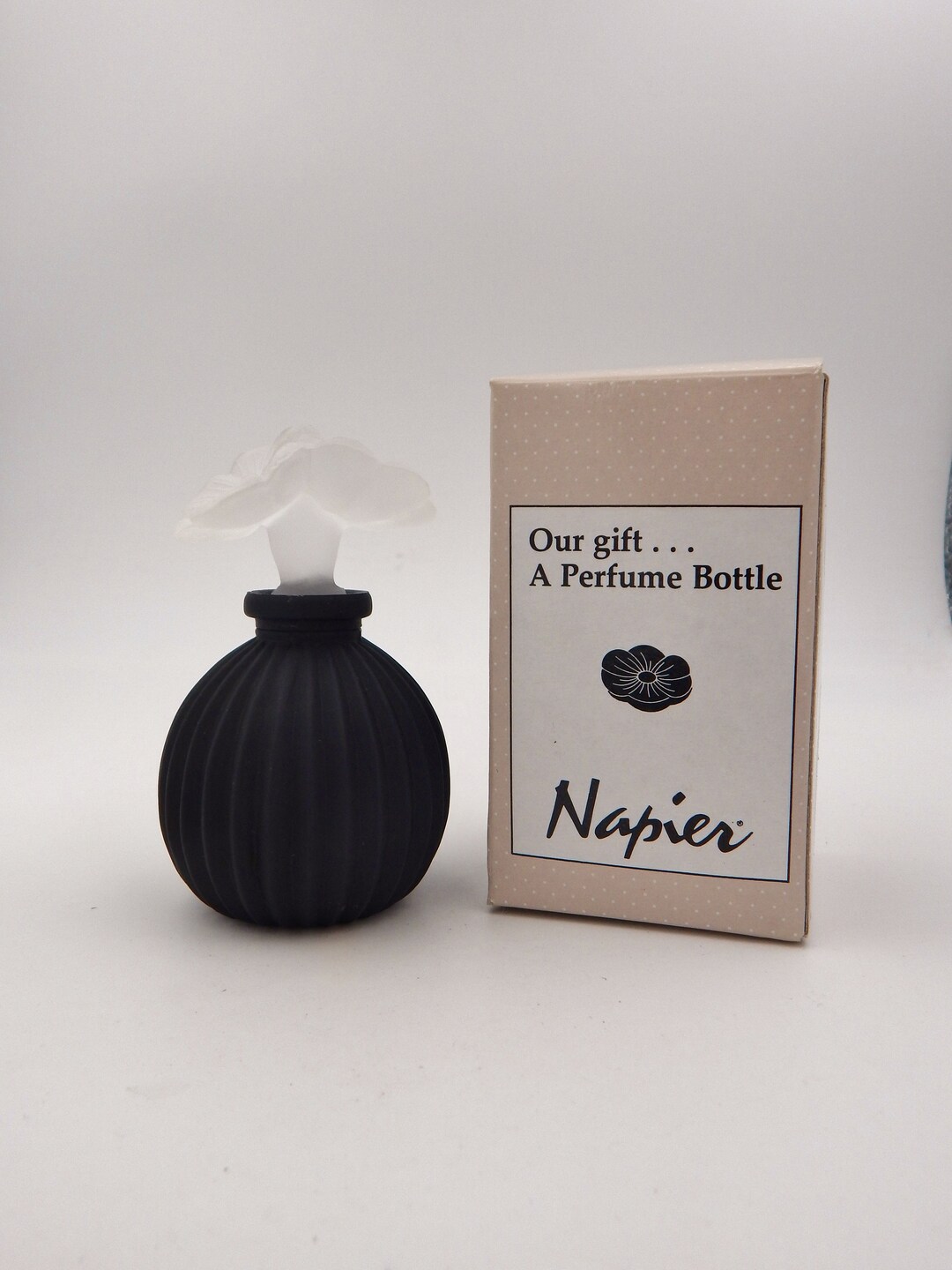 NAPIER Glass Perfume Bottle - Gift With Purchase Program 1980 - Etsy