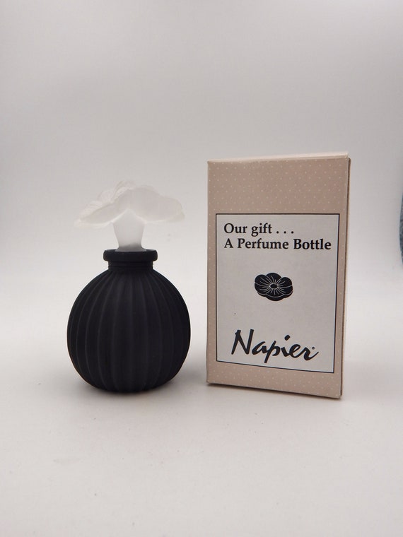 NAPIER Glass Perfume Bottle Gift with Purchase Program 1980 | Etsy