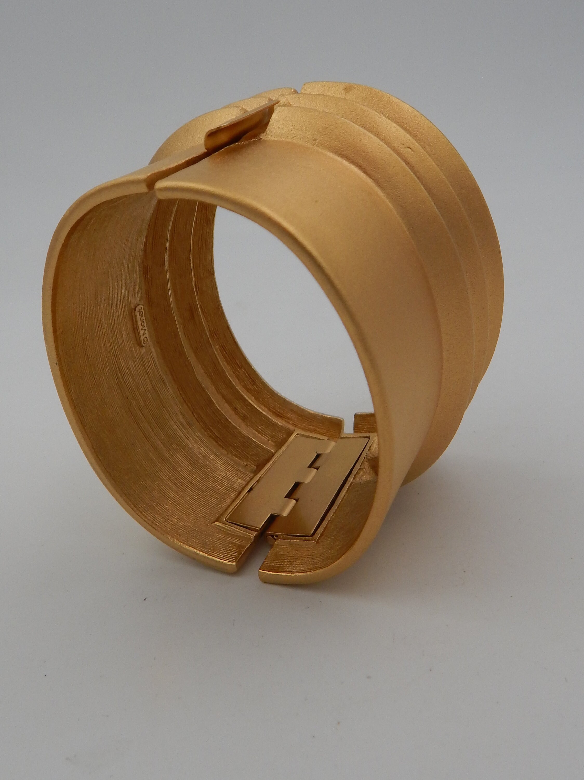 MONET Cuff Abstract Statement Piece Muted Gold - Etsy