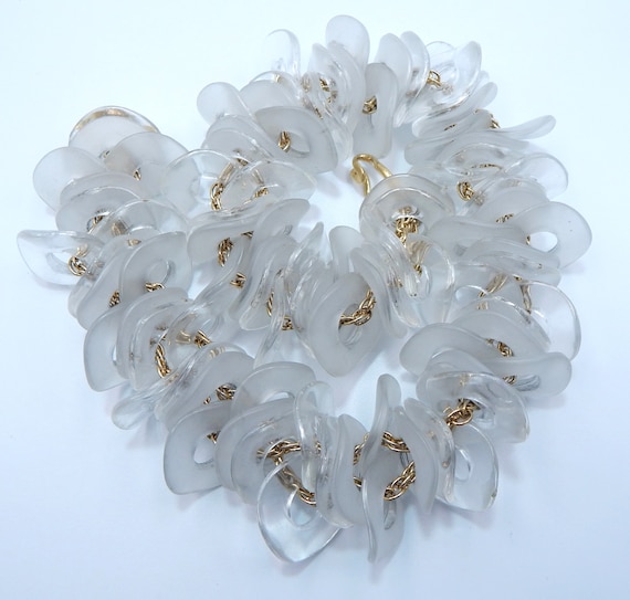 NAPIER Lucite Crystal Ice Collection Statement Neckla… - Gem