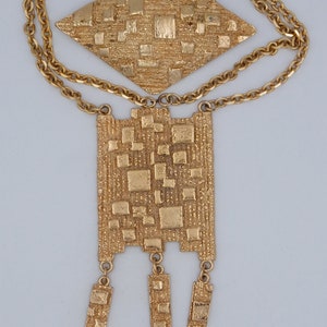 NAPIER Brutalist Necklace & Brooch Pin - Francis Fujio Era 1970s - Etsy