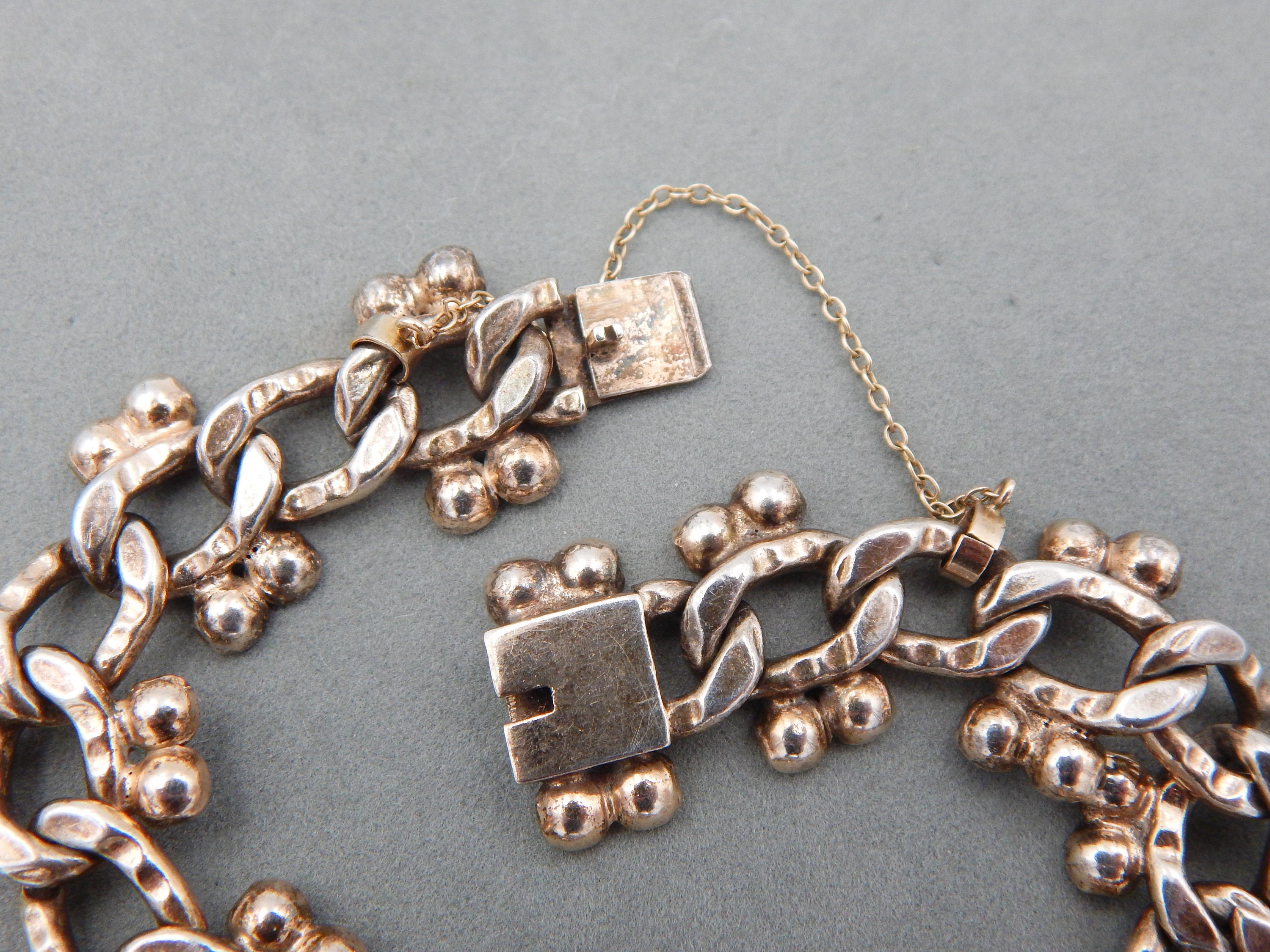 NAPIER Sterling Silver Bracelet Machine Age 1930 Design - Etsy