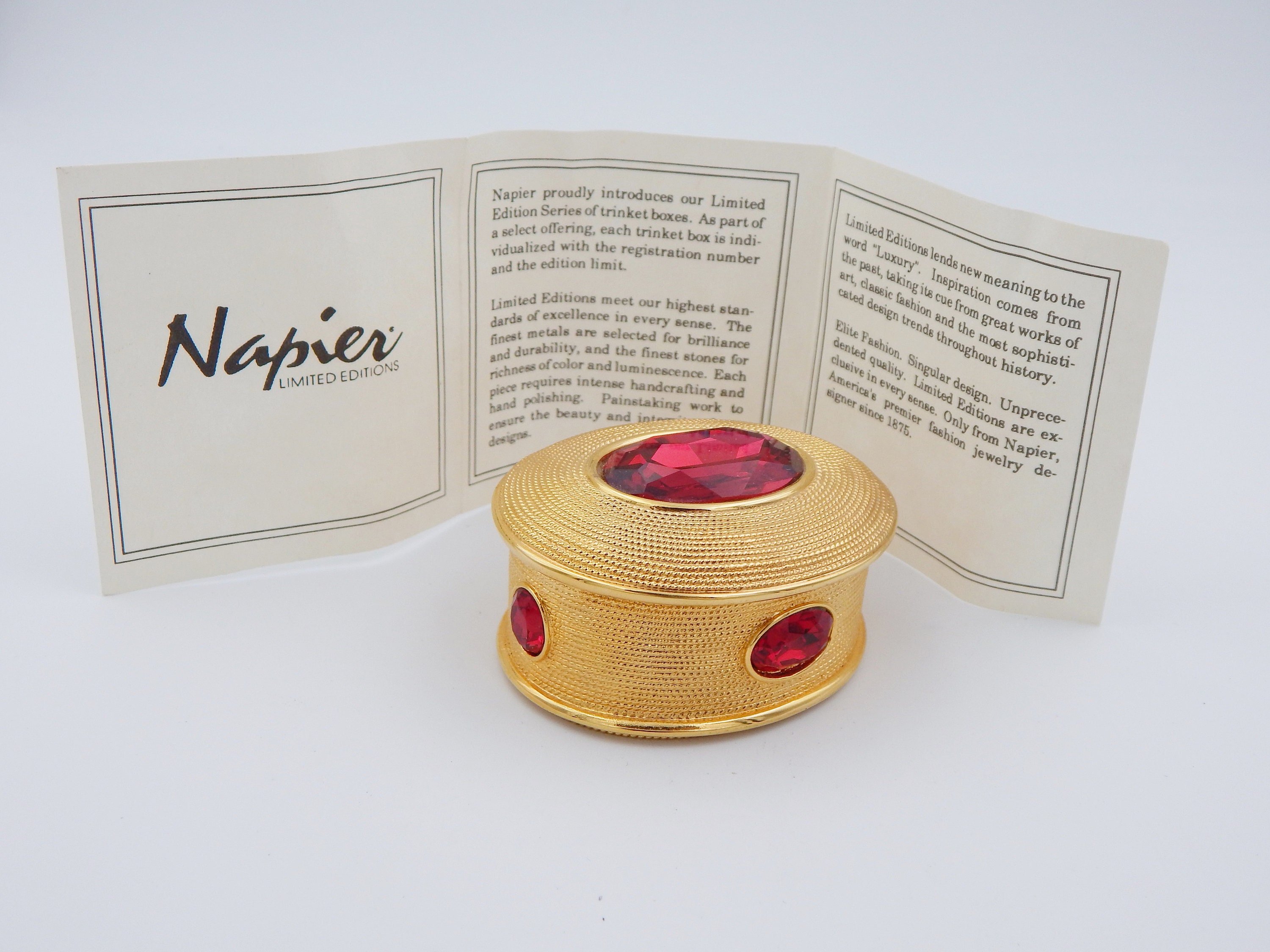 NAPIER Limited Edition Trinket Box - #164 Out of 300 - Etsy