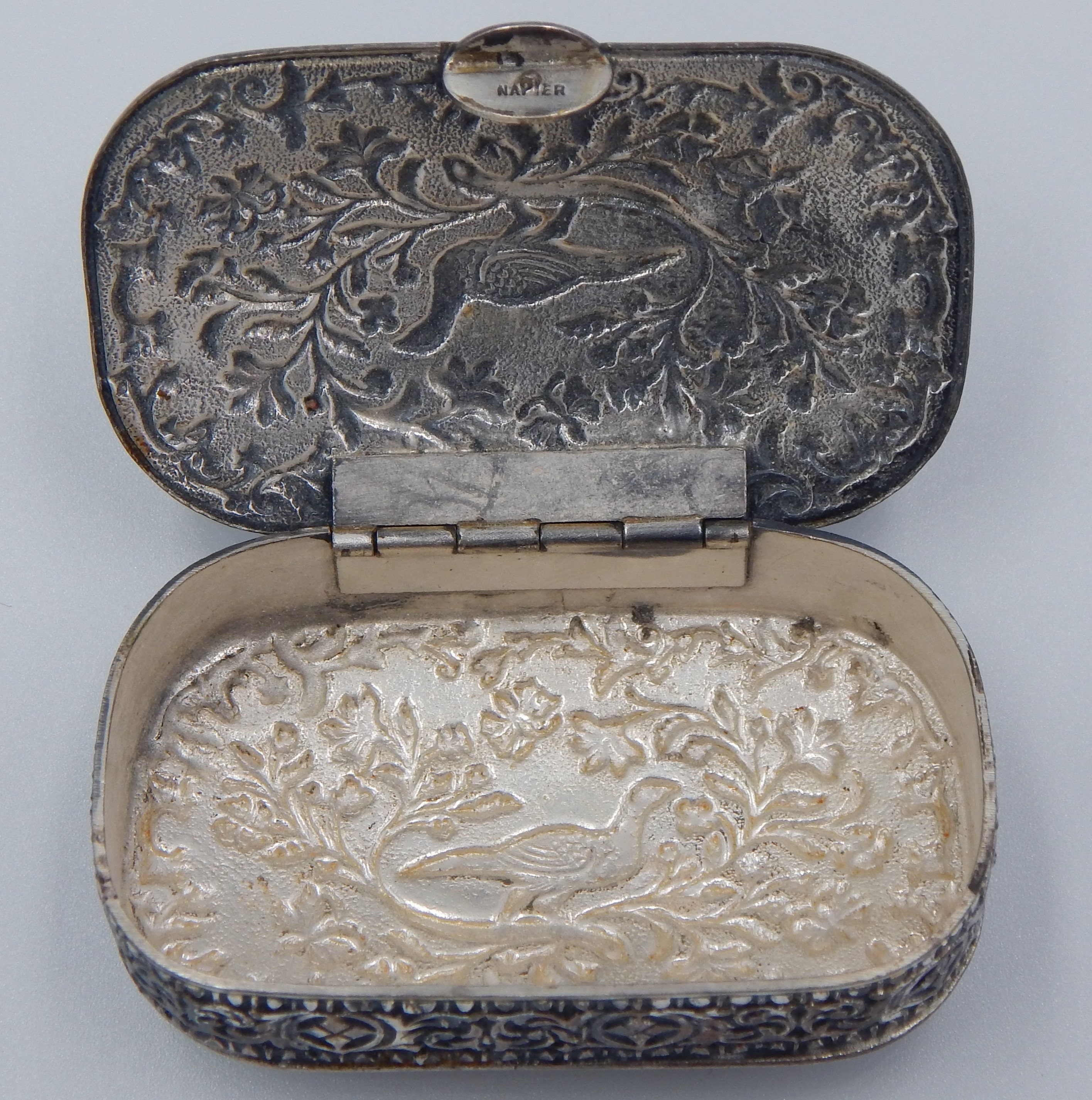 NAPIER Repousse Style Trinket Box Peasant Butterflies Nature - Etsy