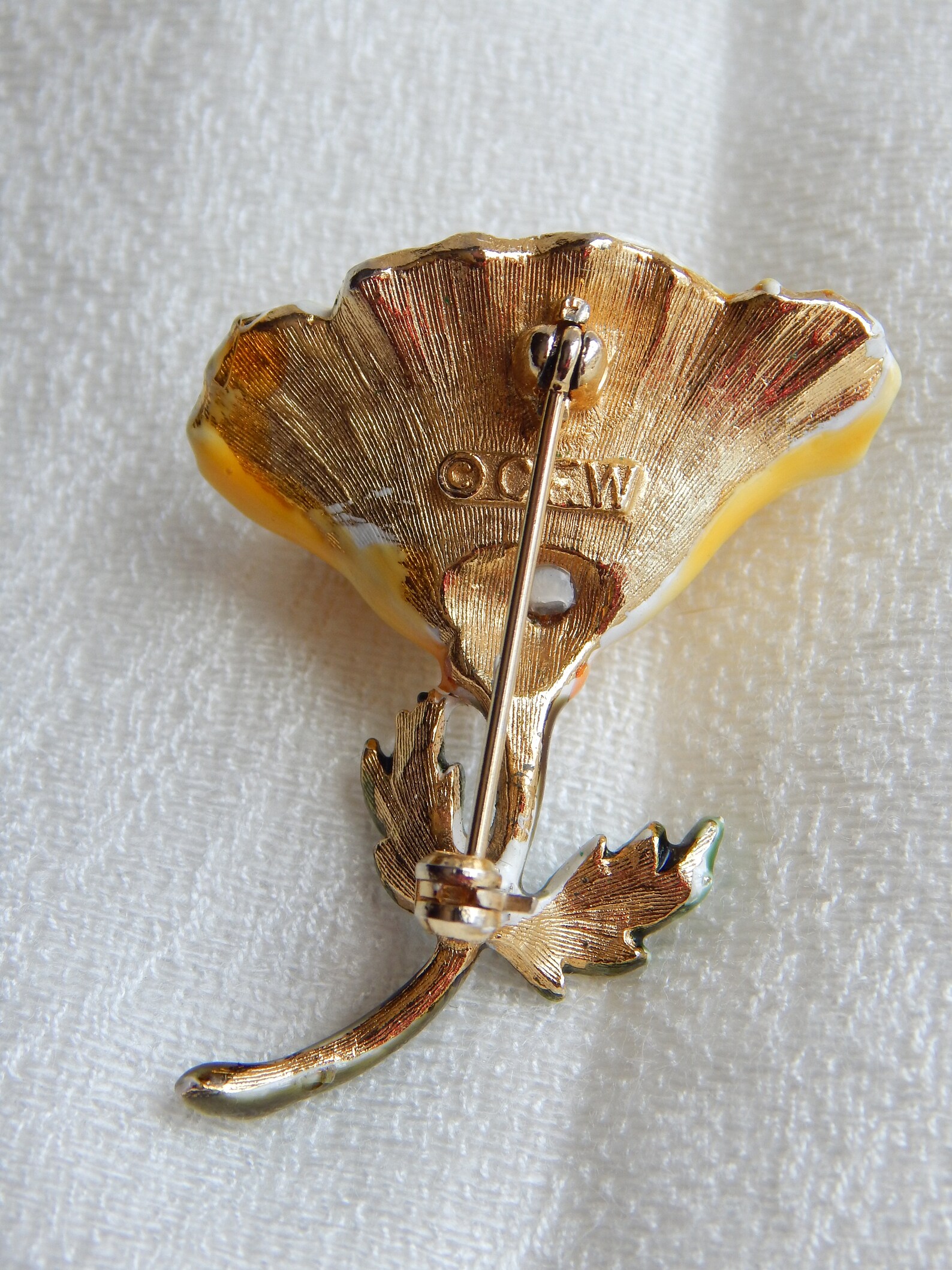 CFW Flower Pin Vibrant Yellow Enamel - Etsy