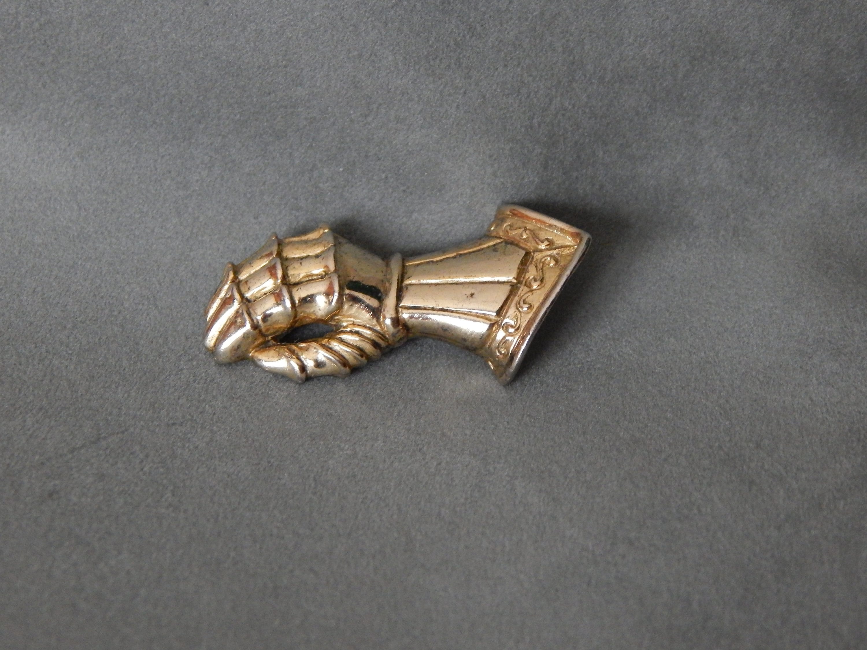 NAPIER Knight Gauntlet Sterling Silver Pin Incredible Detail - Etsy