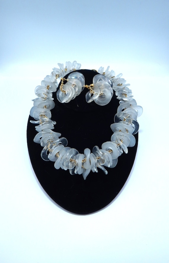 NAPIER Lucite Crystal Ice Collection Statement Neckla… - Gem