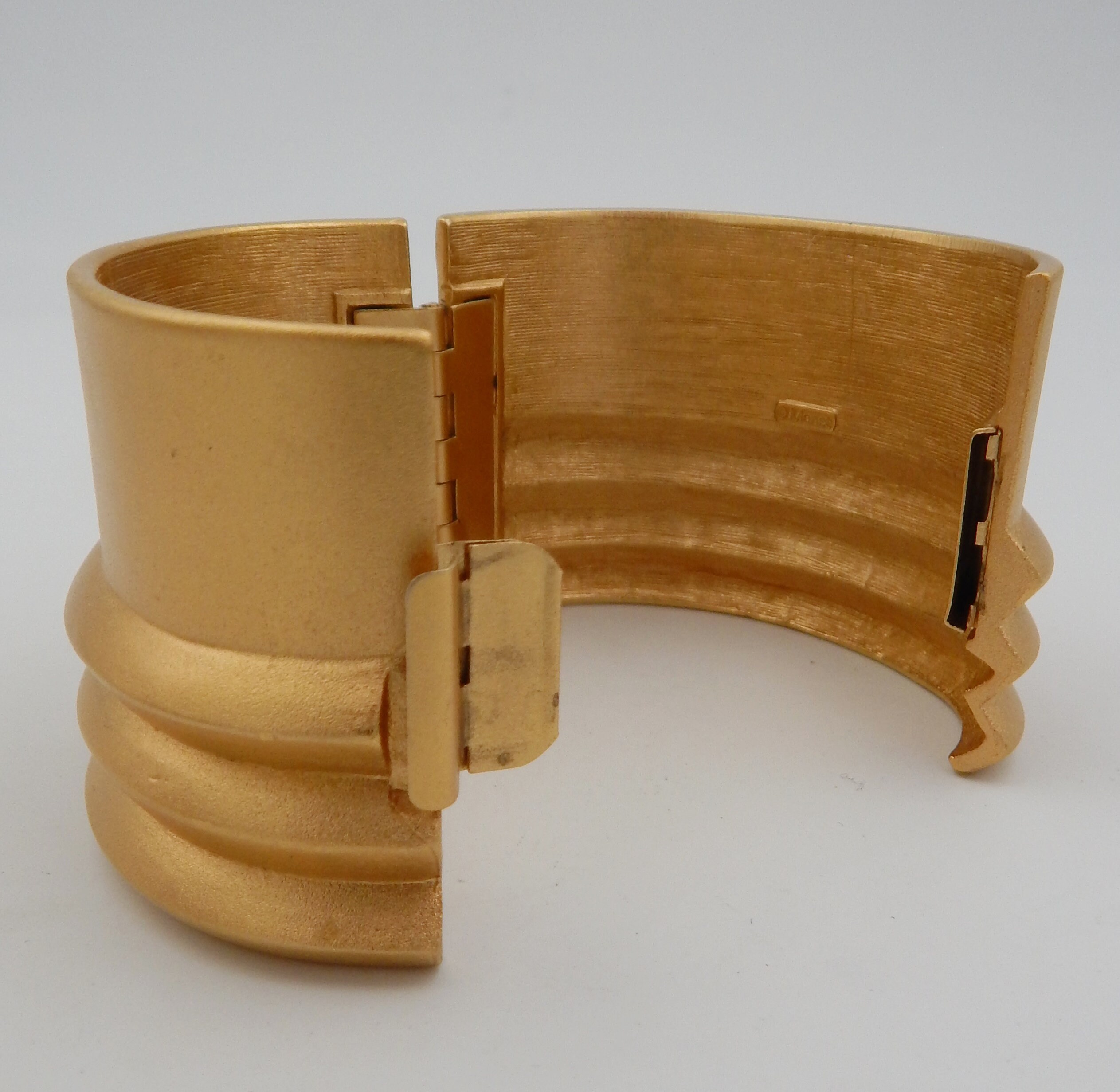 MONET Cuff Abstract Statement Piece Muted Gold - Etsy