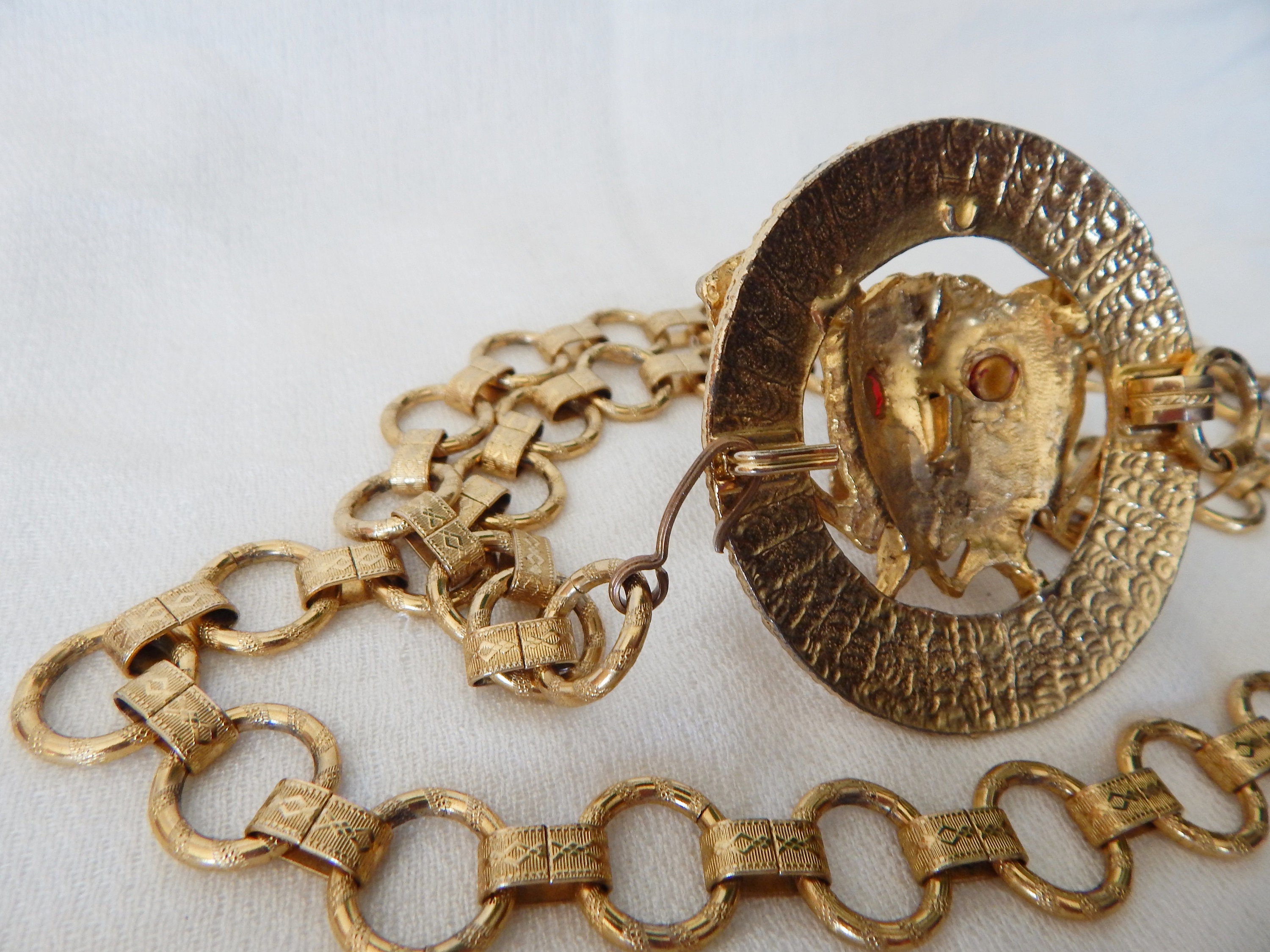 Elephant Chain Link Belt Mod Twiggy Style - Etsy