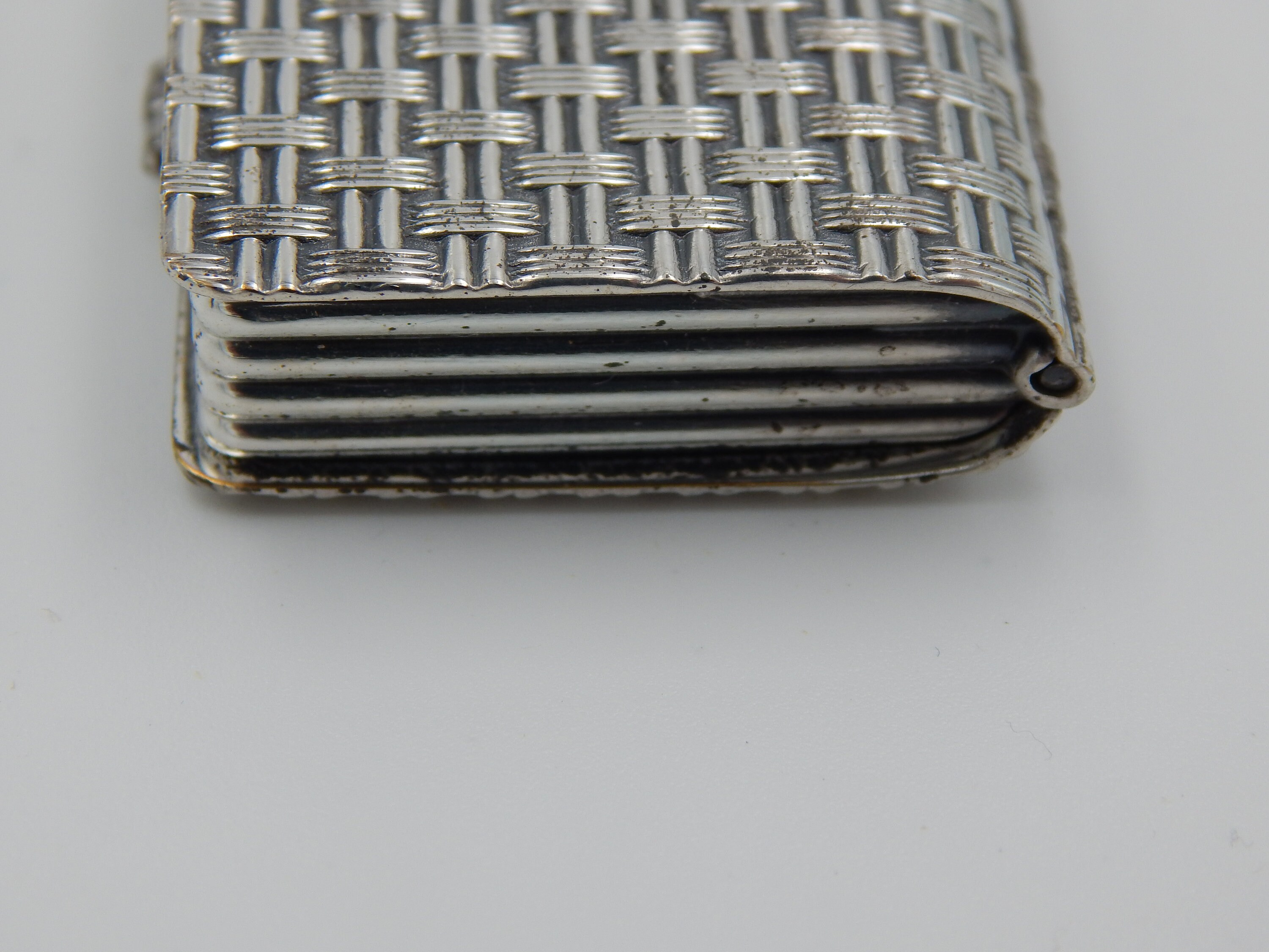 NAPIER Pill Trinket Box Book Shape - Basket Weave 1960 - Etsy