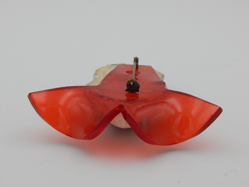 ELZAC Sultan Lucite Pottery Pin Oriental Flair - Etsy