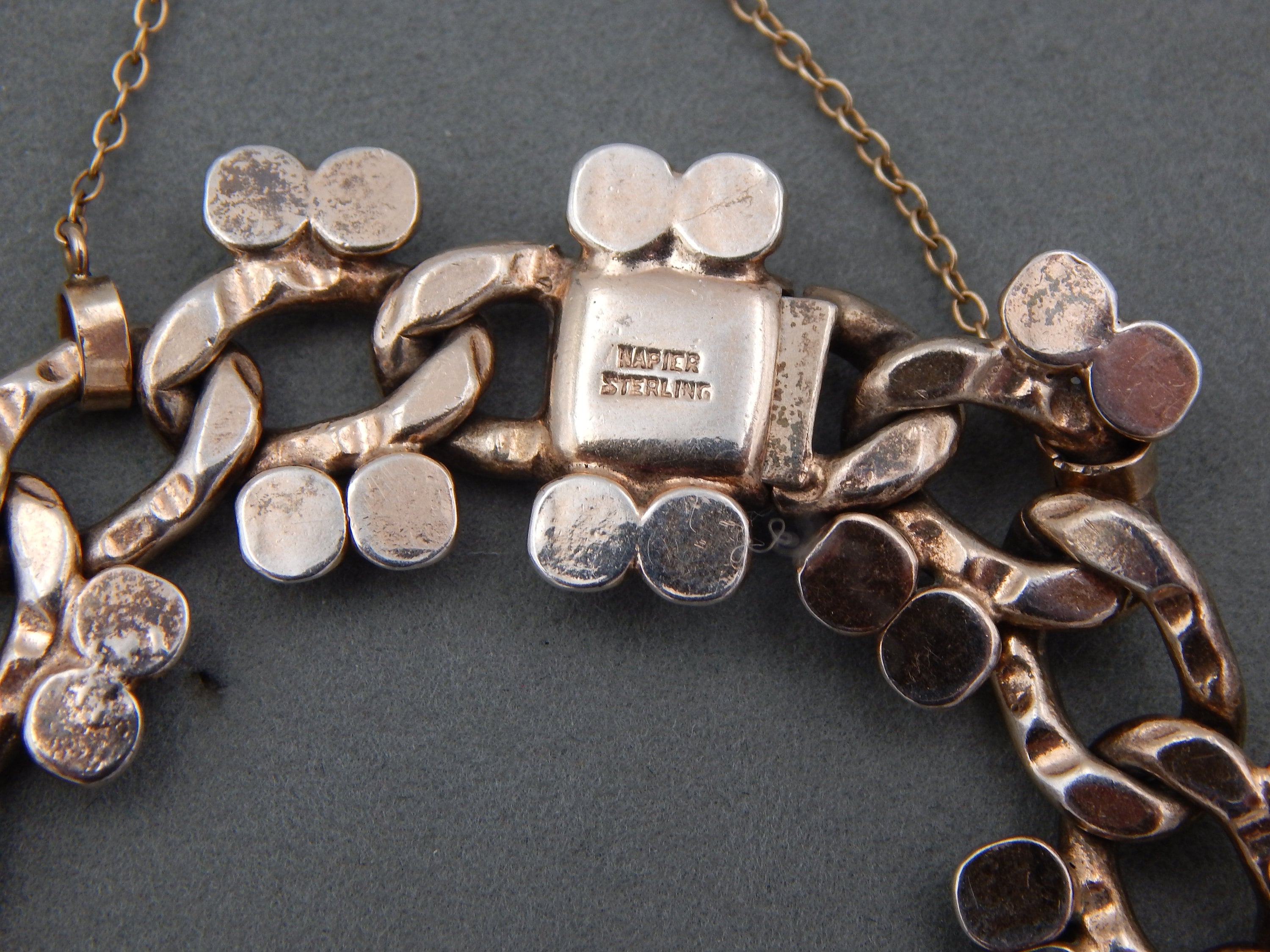 NAPIER Sterling Silver Bracelet Machine Age 1930 Design - Etsy