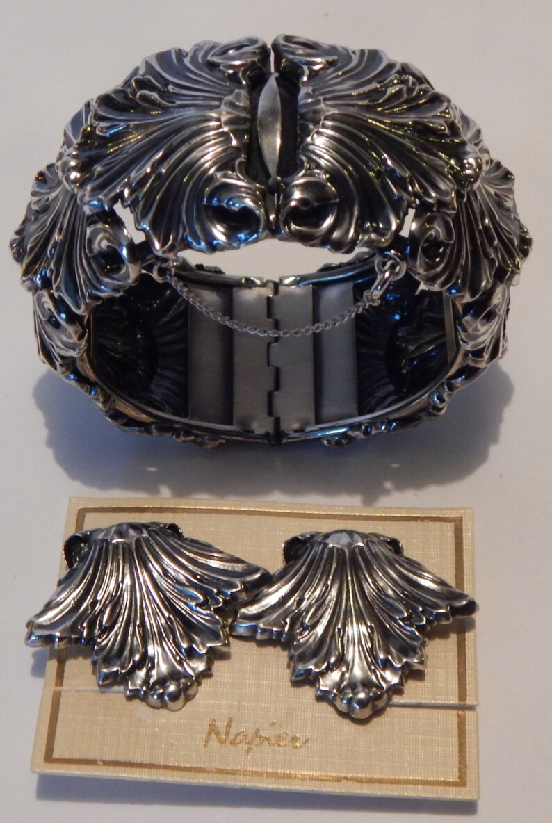 NAPIER "victoria Silver" Collection Bracelet & Earrings Demi - Mint - Etsy