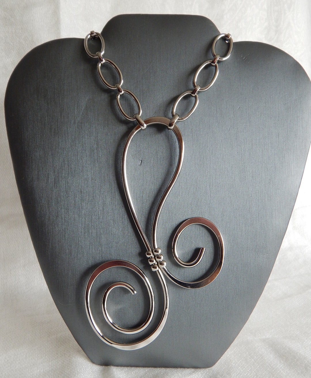 NAPIER Statement Necklace - "is Curlier" Ad Piece - Etsy