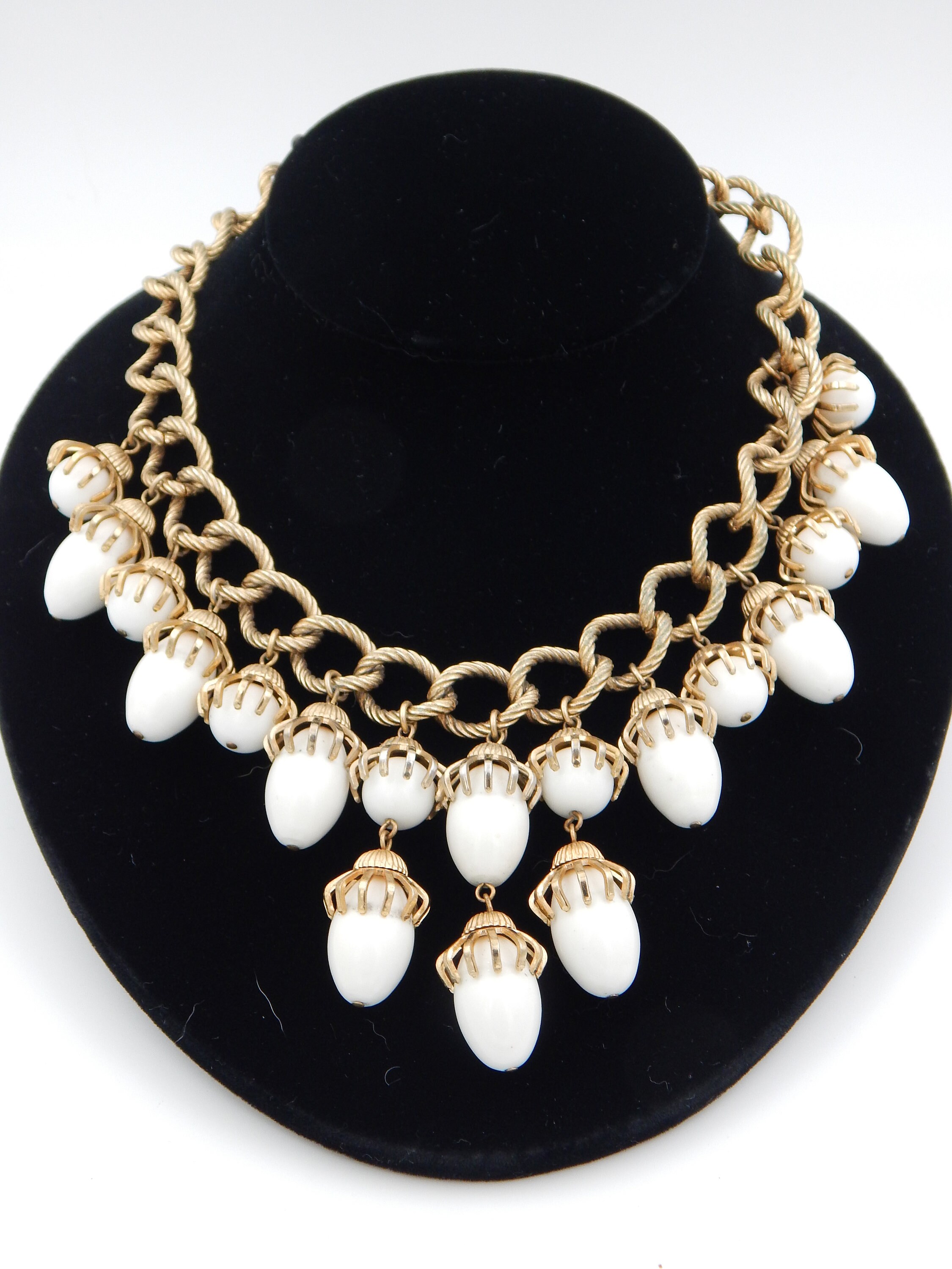 NAPIER Acorn Charm Necklace - Lucite - Etsy