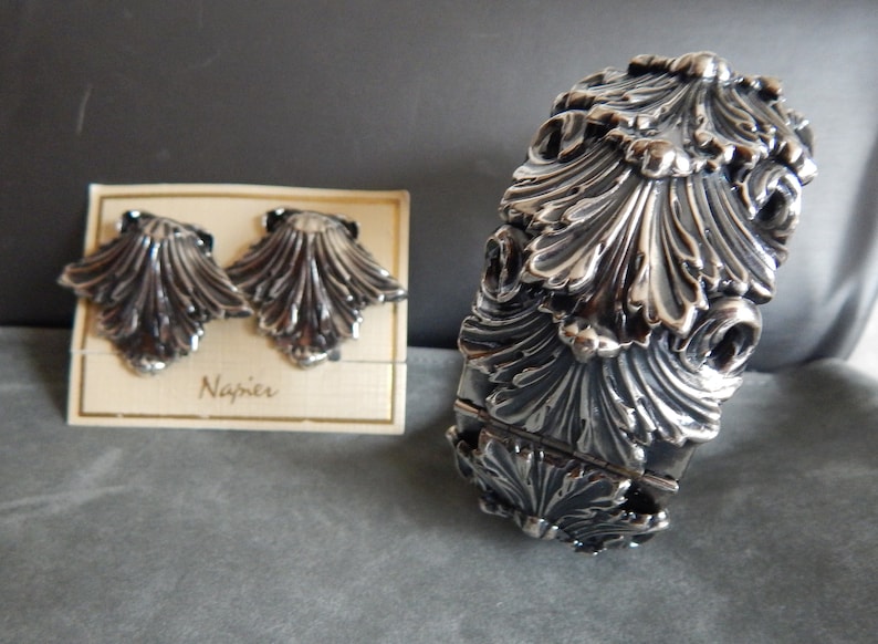 NAPIER "victoria Silver" Collection Bracelet & Earrings Demi - Mint - Etsy