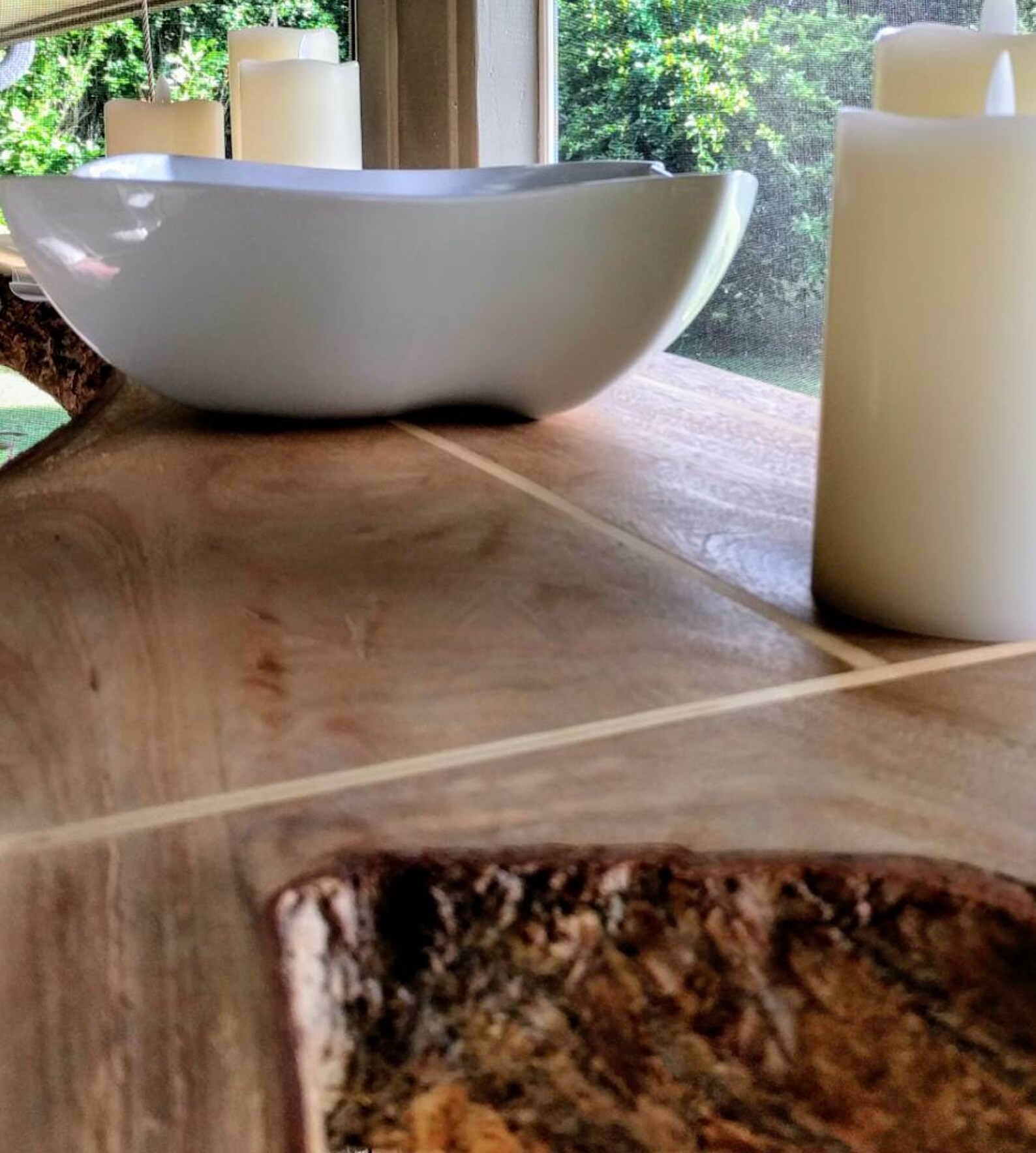 Live Edge Wood Slab Light Fixture Chandelier With Industrial Plate ...