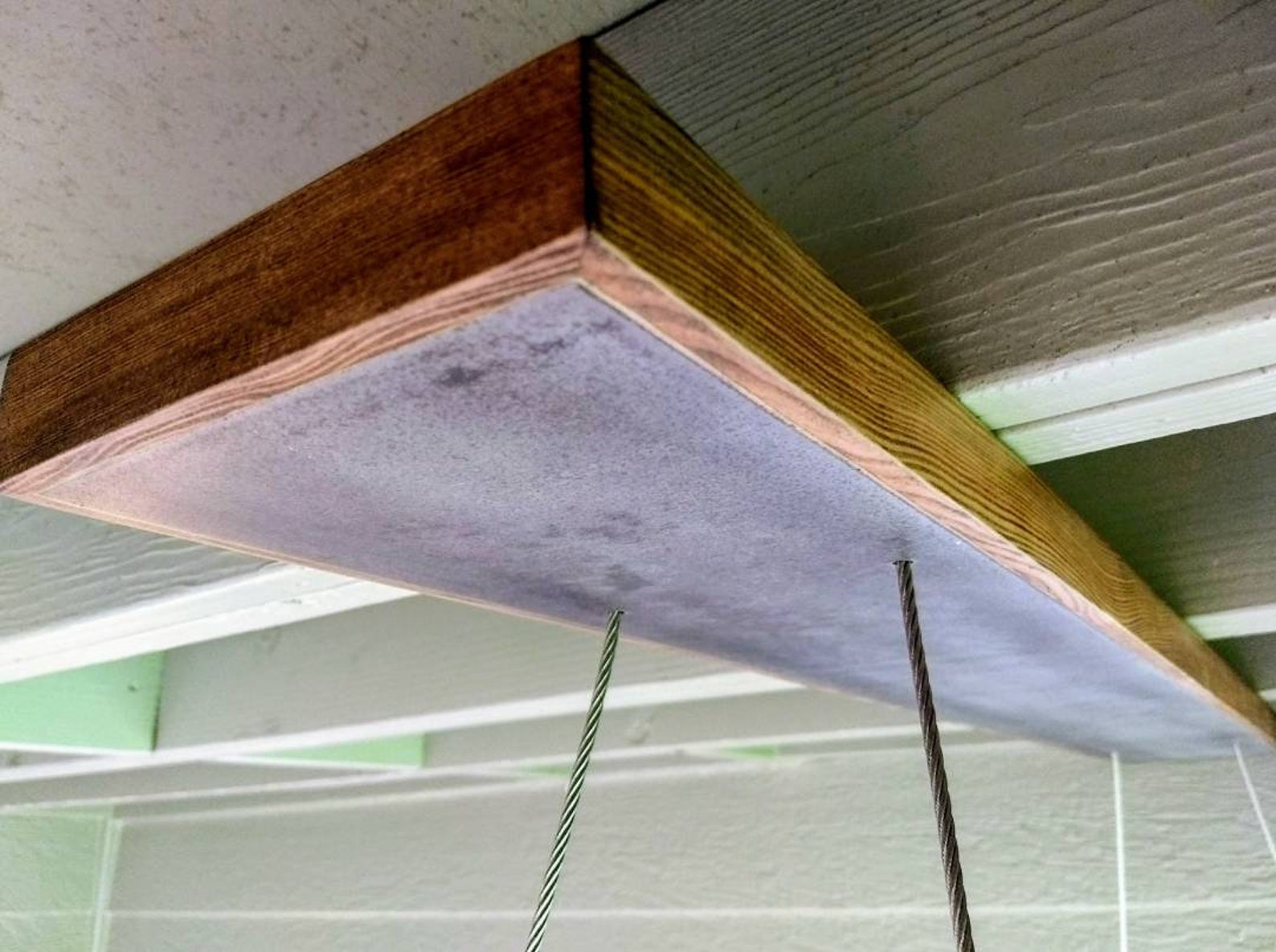 Live Edge Wood Slab Light Fixture Chandelier With Industrial Plate ...