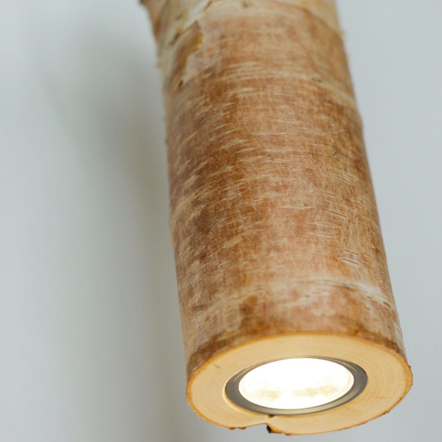 Rustic Modern Birch Pendant & Reclaimed Timber Light Fixture Chandelier ...