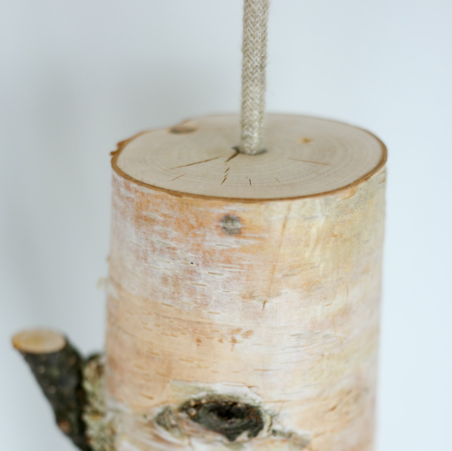 Rustic Modern Birch Pendant & Reclaimed Timber Light Fixture Chandelier ...