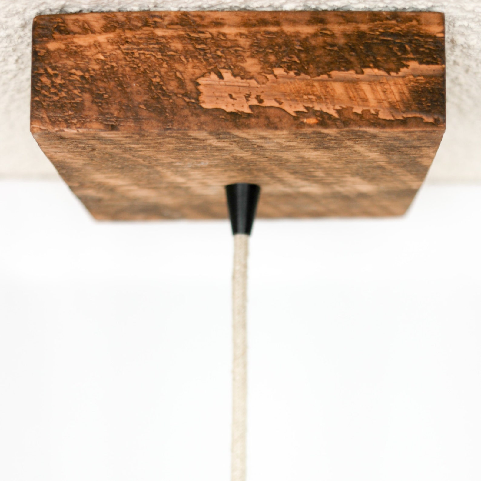 Rustic Modern Birch Pendant & Reclaimed Timber Light Fixture Chandelier ...