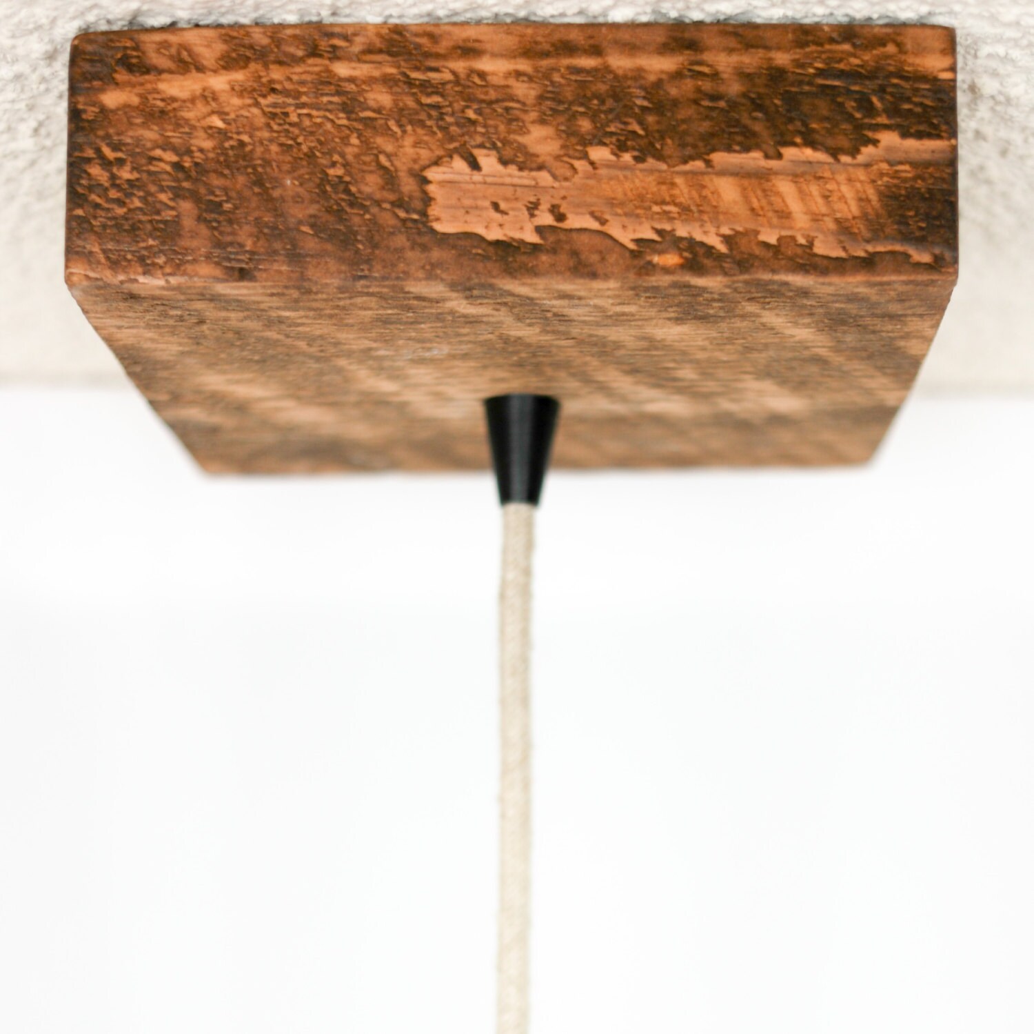 Rustic Modern Birch Pendant & Reclaimed Timber Light Fixture Chandelier ...