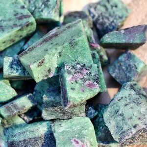 Raw Ruby in Zoisite Crystals, Energy Healing Stones - Etsy Australia