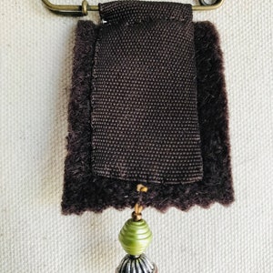 Embroidered Wool Pin - Etsy