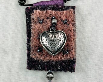 Embroidered Wool Pin - Etsy