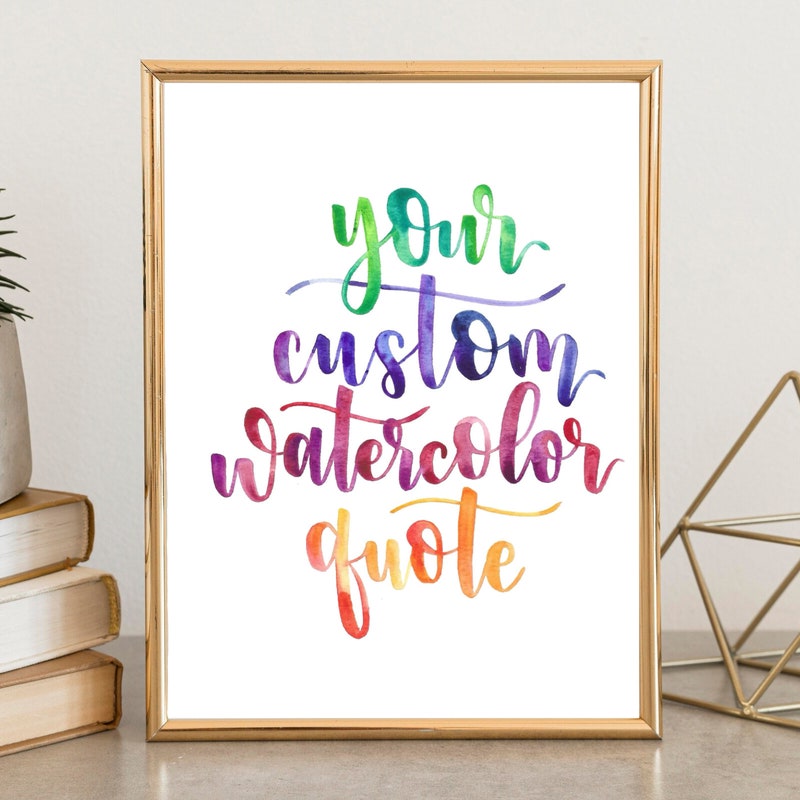 Watercolor Quotes - Etsy