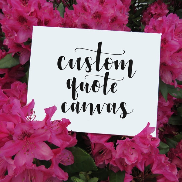 Word Art Canvas - Etsy