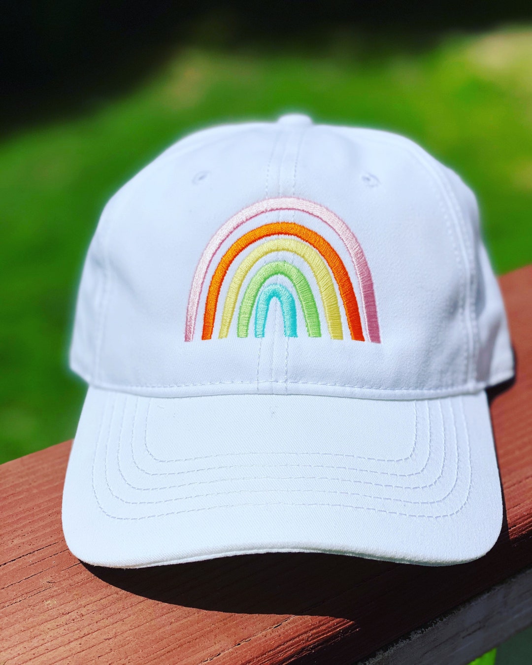 Embroidered Baseball Hat | Rainbow Baseball Cap | Monogrammed Baseball ...