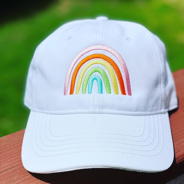Rainbow Cap - Etsy