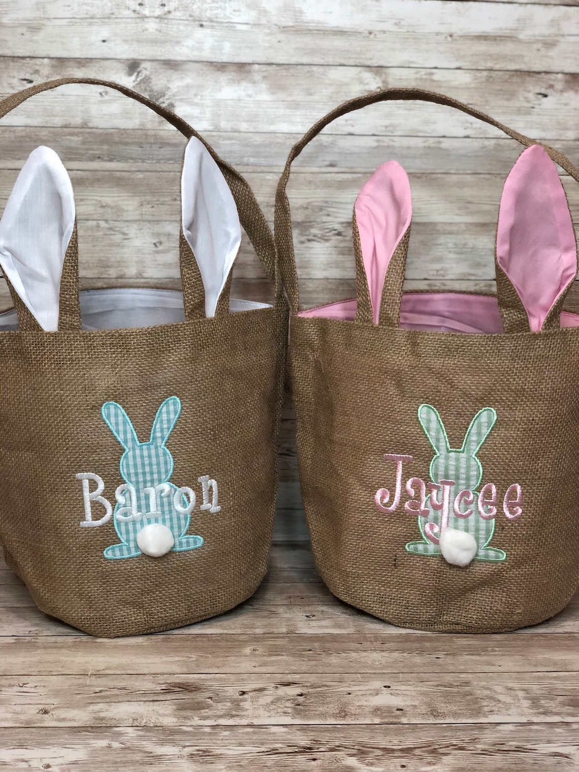 Personalized Easter Basket Easter Bunny Basket Monogrammed | Etsy