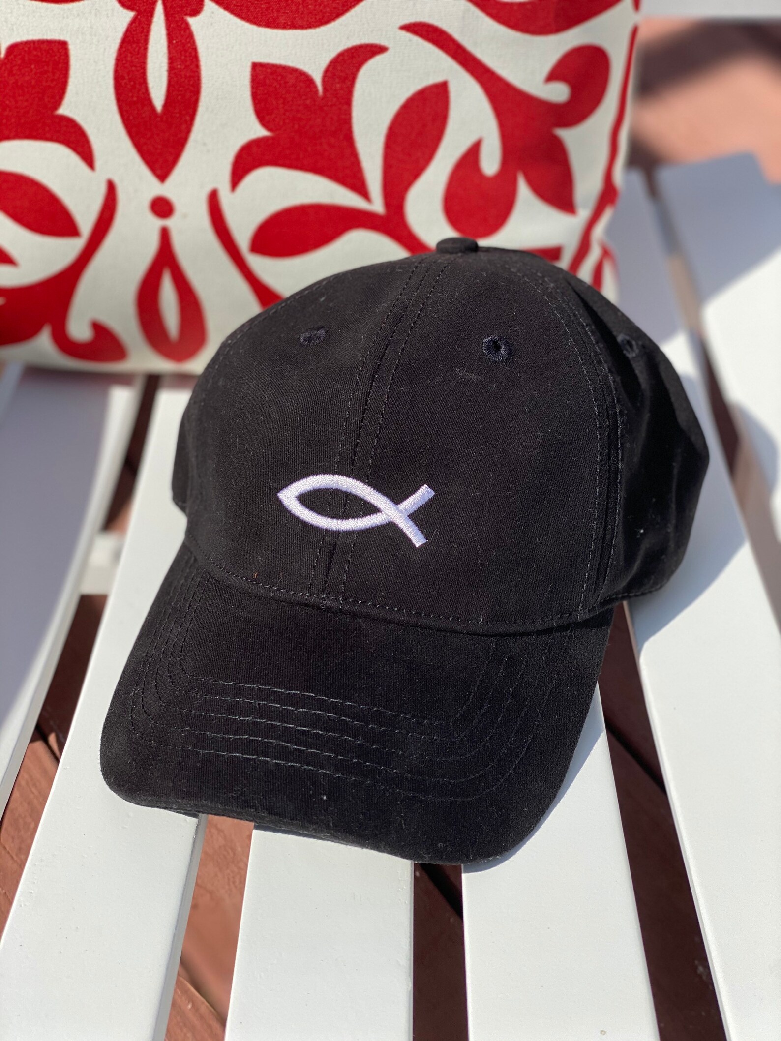 Embroidered Jesus Fish Baseball Cap Christian Hat Custom - Etsy