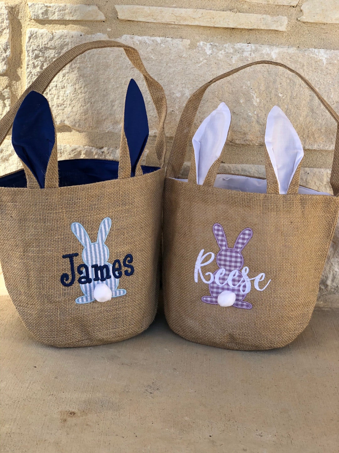 Personalized Easter Basket | Easter Bunny Basket | Monogrammed Easter ...