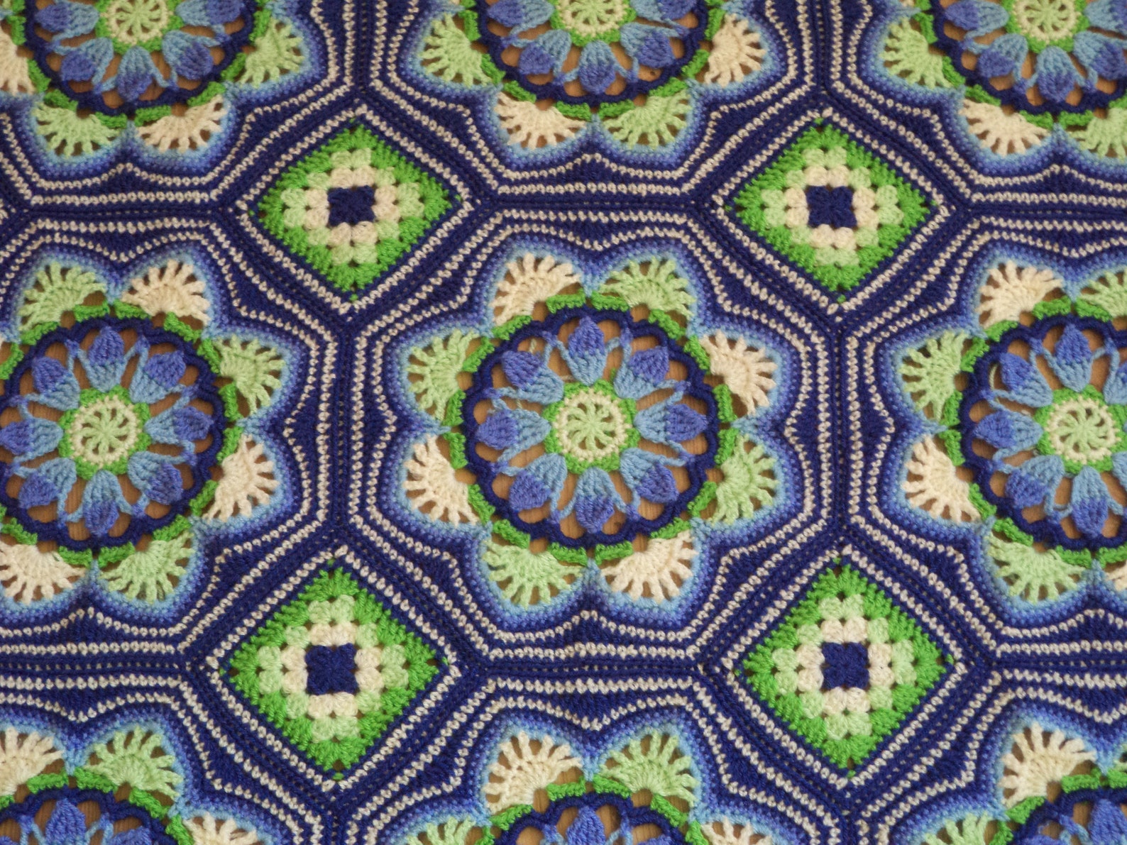 Persian Tile Crocheted Afghan - Etsy