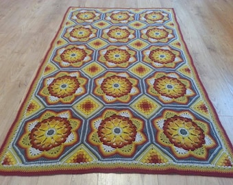 Persian Tile Crocheted Afghan - Etsy