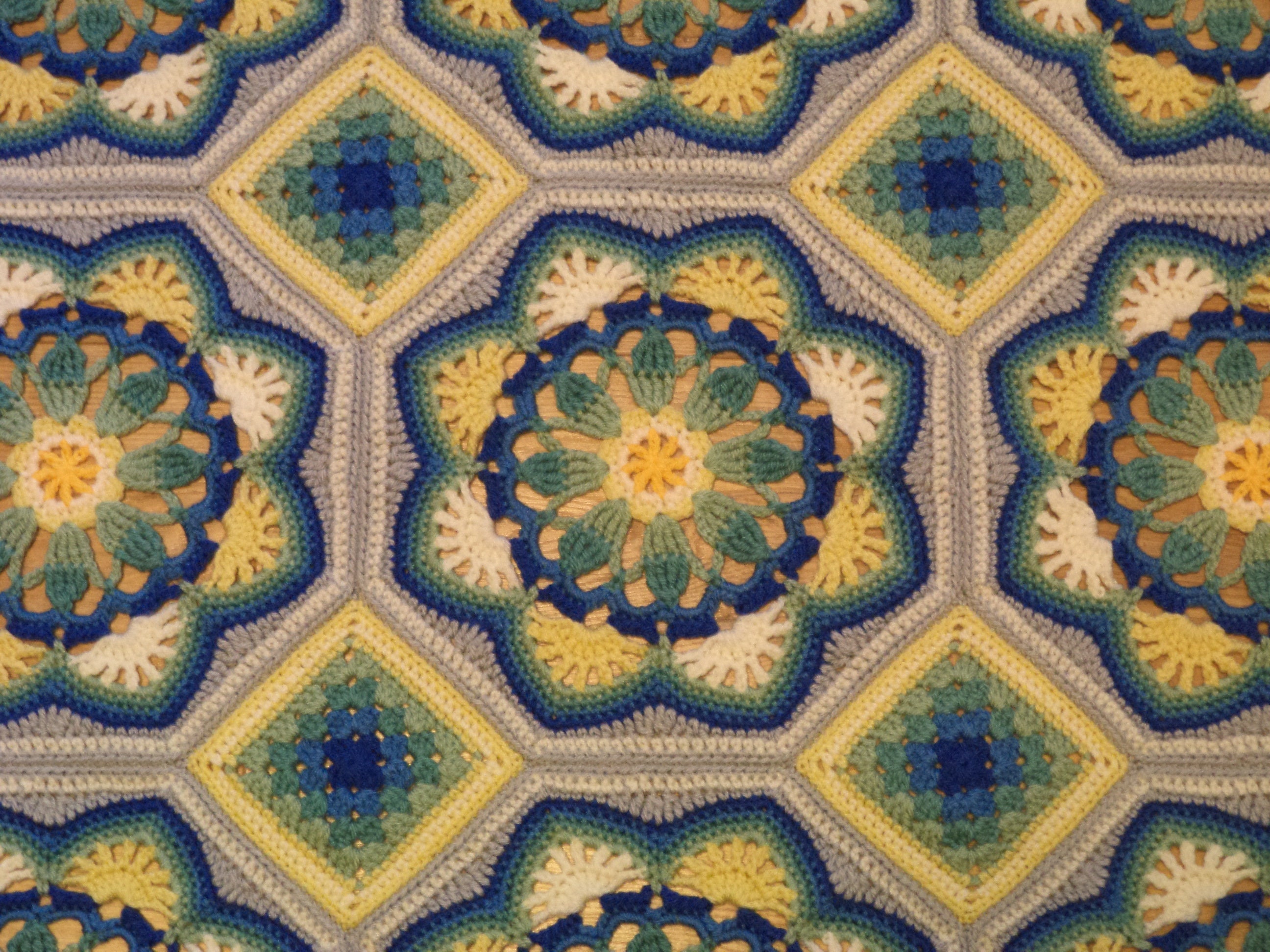 Persian Tile Crocheted Afghan - Etsy UK