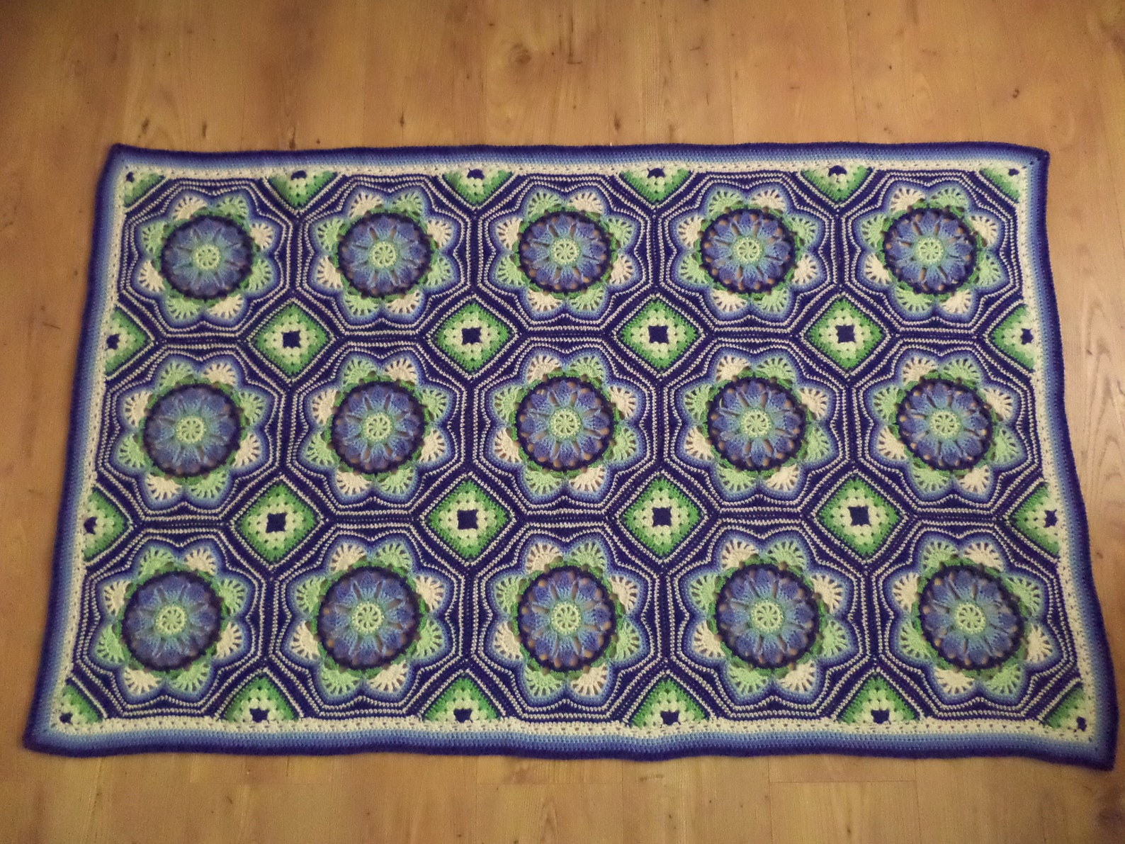 Persian Tile Crocheted Afghan - Etsy