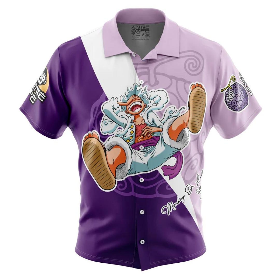 Gear 5th Luffy V5 Button up Hawaiian Shirt - Etsy