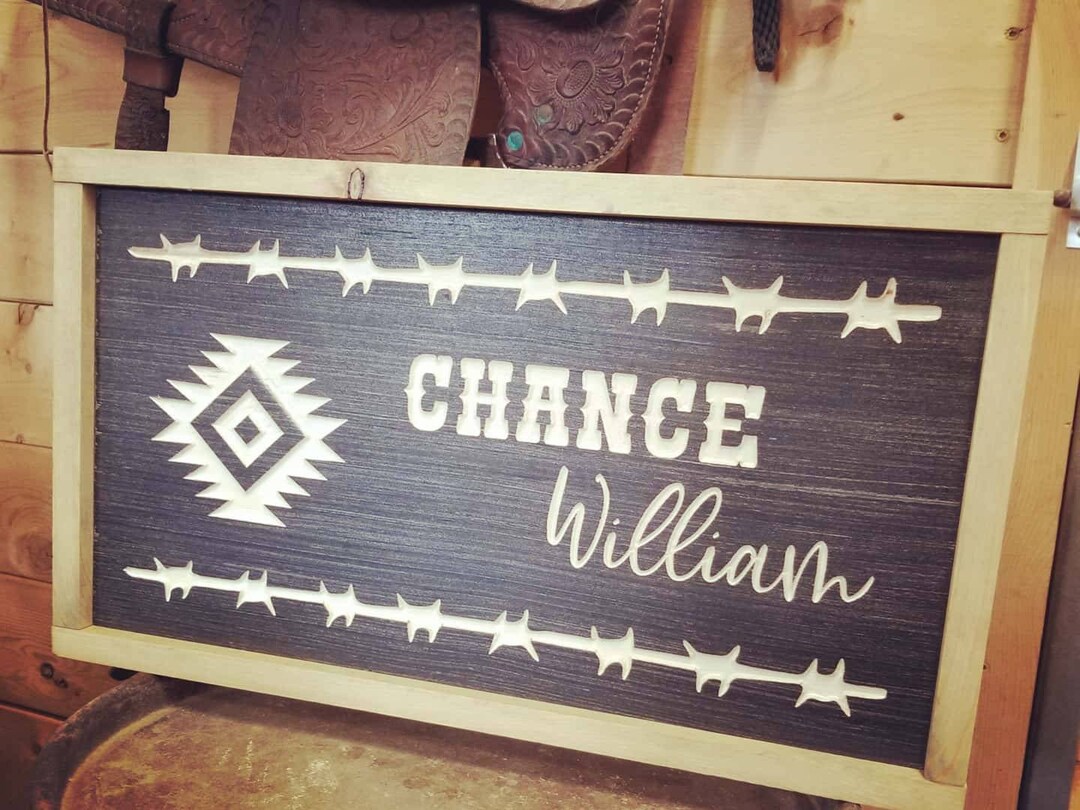 Custom Nursery Rustic Wood Sign, Wall Decor, Western, Boho, Farmhouse ...