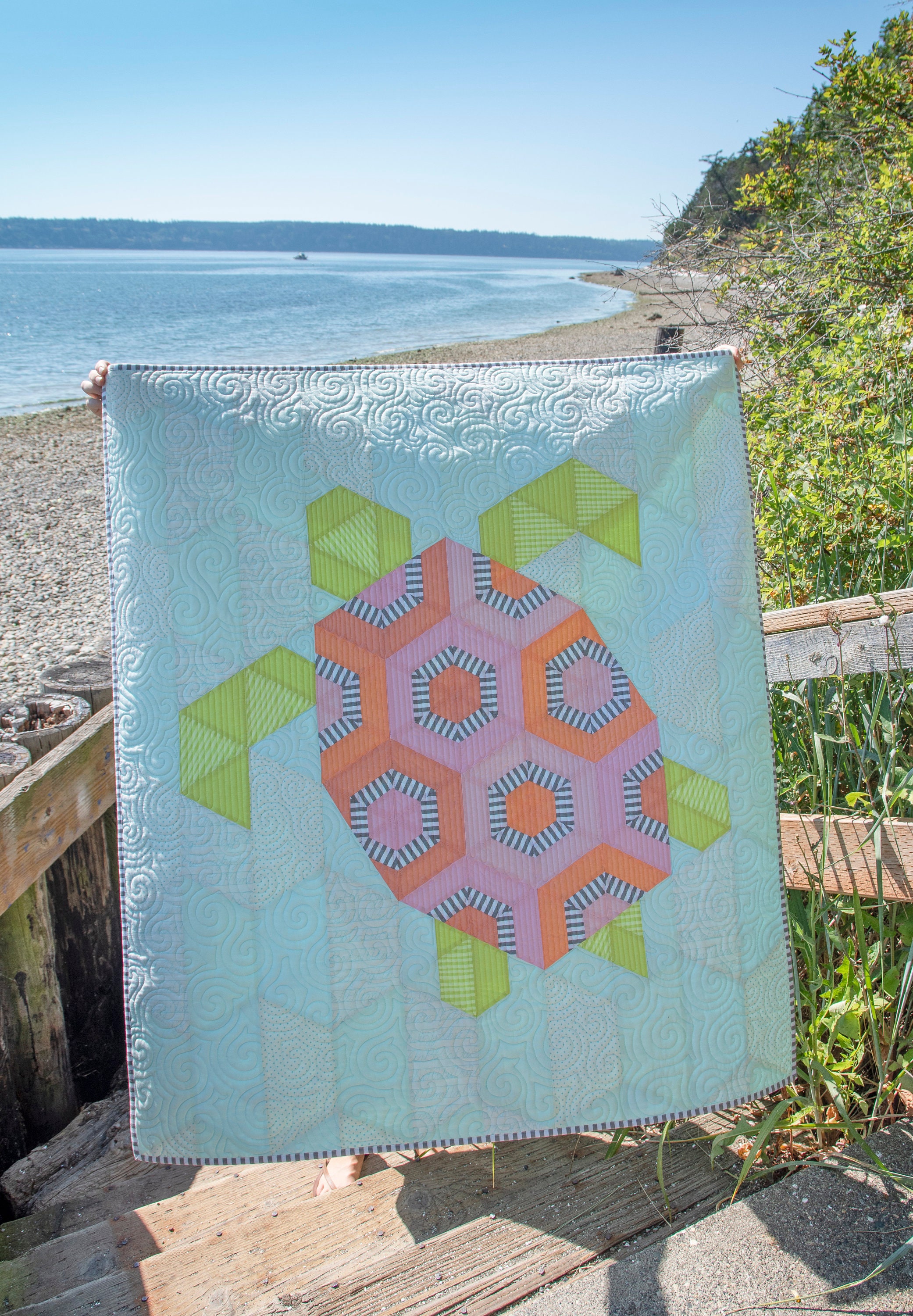 Tully the Turtle Krista Moser Patterns Turtle Quilt Modern - Etsy