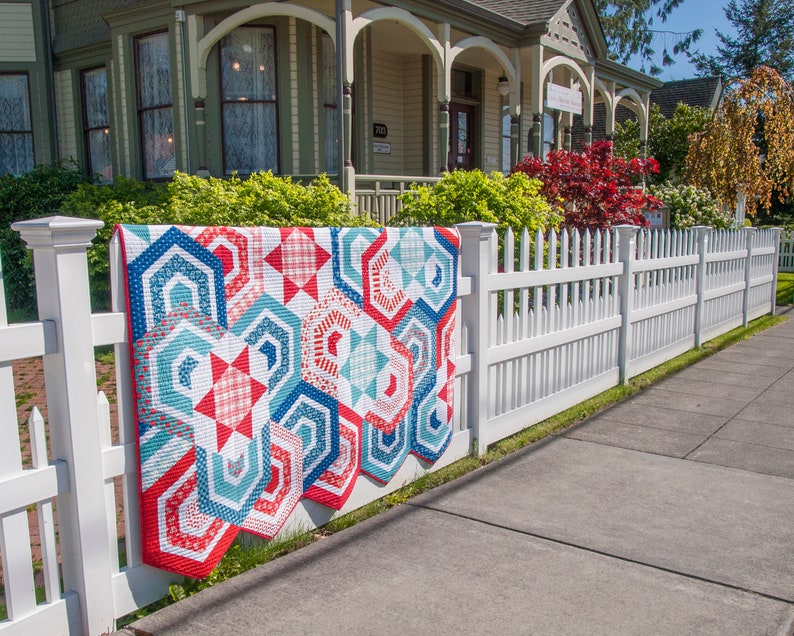 Summer Swag, Krista Moser Patterns, Modern Quilt Pattern, Uses Large 60 ...