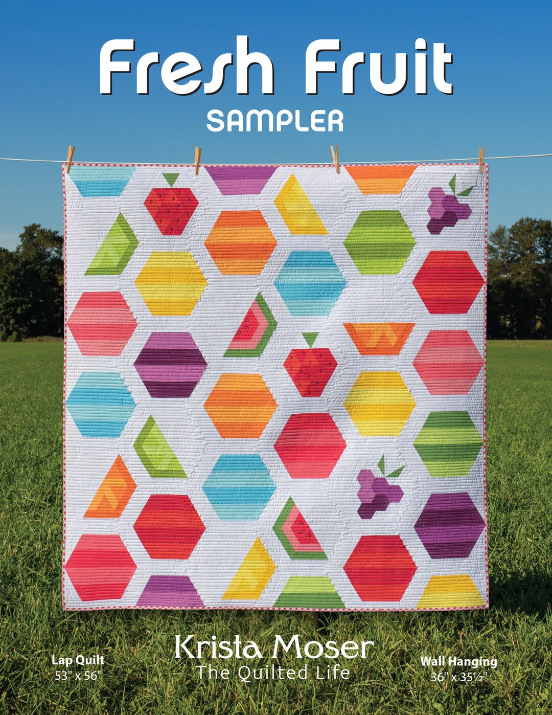 Fresh Fruit Sampler, Krista Moser Patterns, Modern Quilt Pattern, Use ...