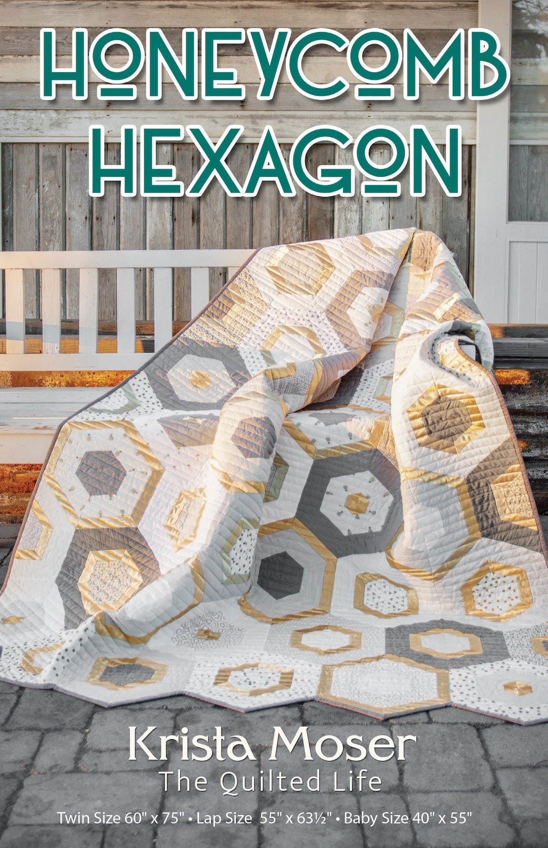 Honeycomb Hexagon, Krista Moser Modern Quilt Patterns, Uses Large 60 ...